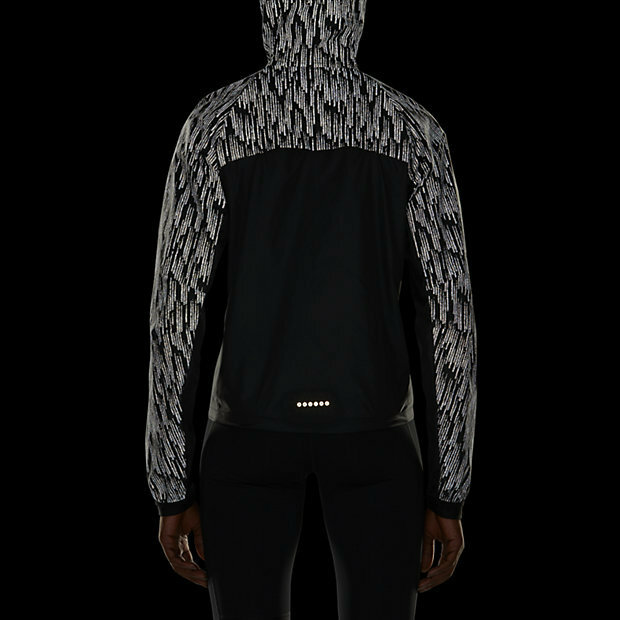 Nike Shield Flash Repel Racer Women's Reflective Print Running Jacket ...