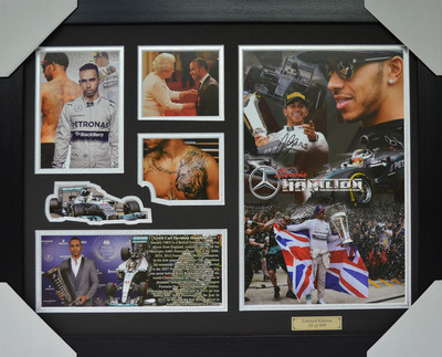 Lewis Hamilton Signed Limited Edition Signature Framed Memorabilia New ...