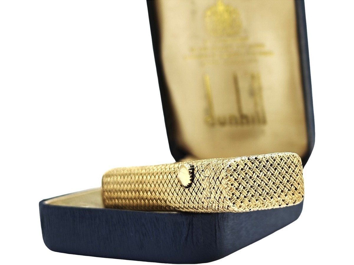 DUNHILL - 18K / 750 YELLOW GOLD JACKET - VINTAGE - GENUINE DUNHILL - 18K / 750 YELLOW GOLD JACKET - VINTAGE - GENUINE