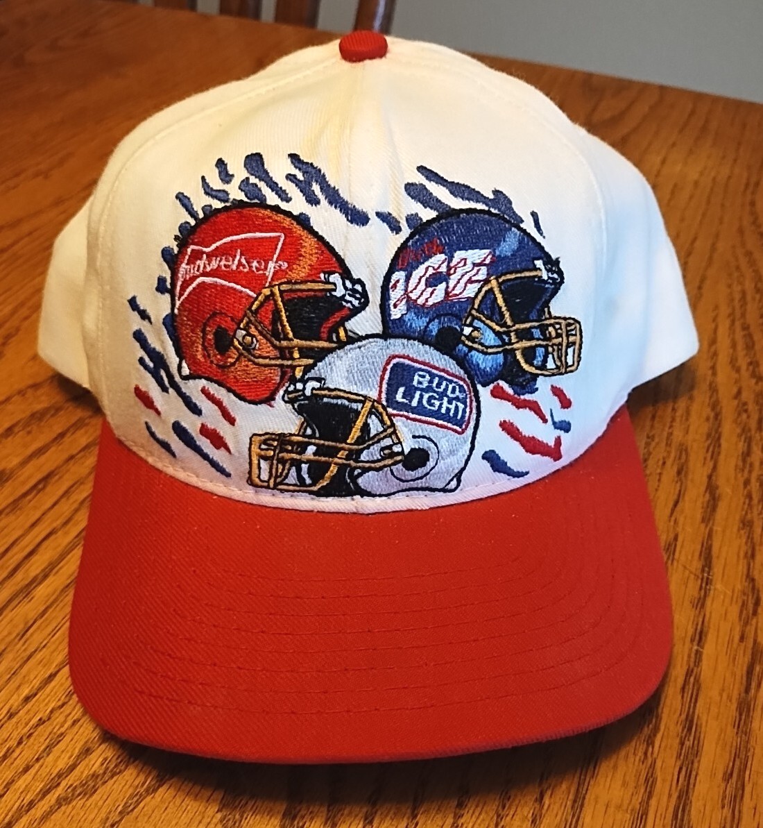 Bud Bowl Ice Light Beer Hat Cap Budweiser Football He… - Gem