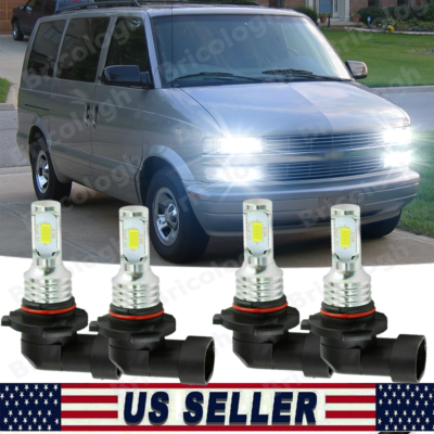 For CHEVROLET ASTRO VAN - 4X 6000K 9005 9006 LED Headlight Combo Bulbs ...