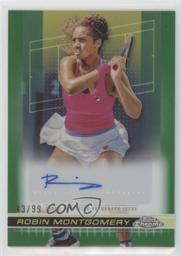2024 Chrome I Green Grass Court Refractor /99 Robin Montgomery Rookie ...