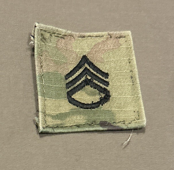 US Army SSG/E6 Chest Rank OCP Sew-On Staff Sergeant ACU | eBay