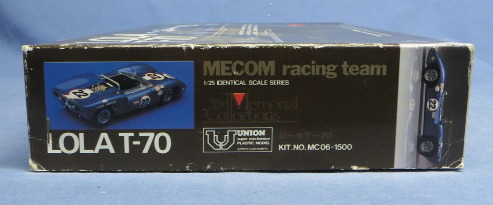 Rare Vintage Union 1/25 LOLA T-70 MECOM Racing Team Vintage Model Kit ...