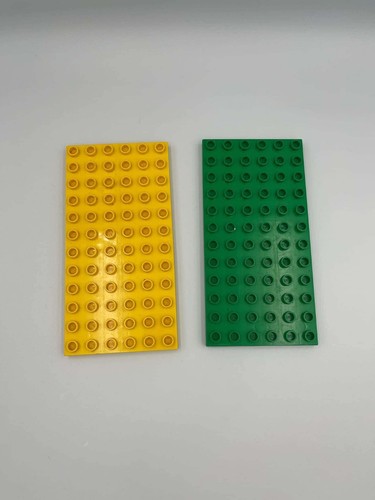 2x Lego Duplo Green & Yellow Bases 6x12 | eBay
