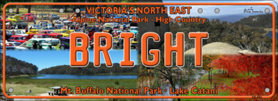 Bright Victoria VIC plates Australia Number Licence Tin Sign license ...