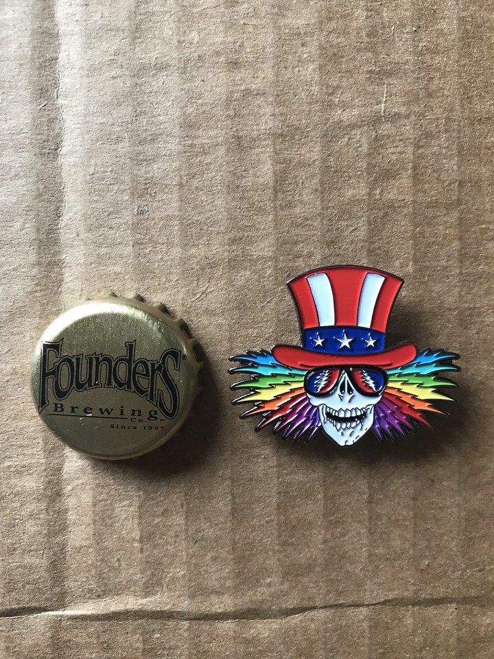 Grateful Dead Uncle Sam Cycle Sam. Lapel Hat Pin. Steal Your Face. High ...