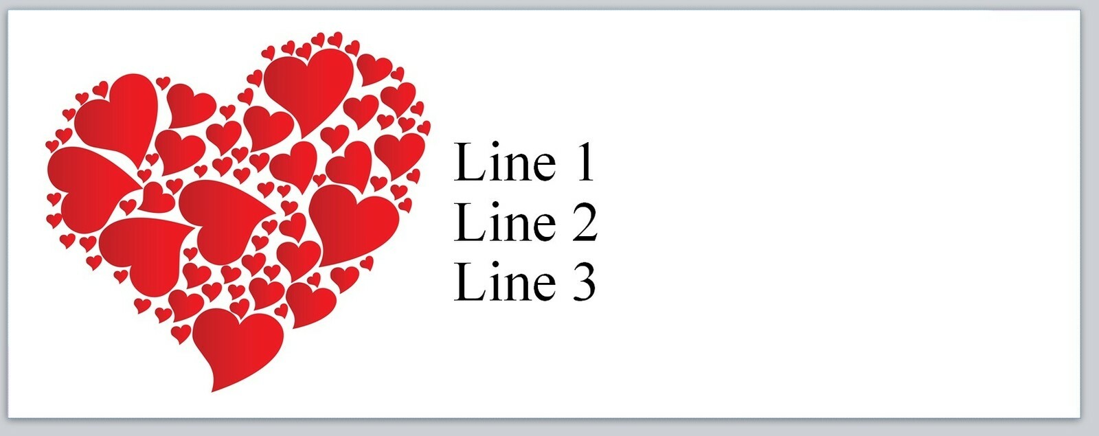 Personalized Address Labels Hearts Forming A Heart (JX 271) | eBay