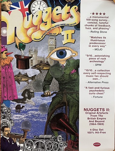 Nuggets 2 Poster Vintage 2001 Original Rhino Nuggets II Promo Poster ...