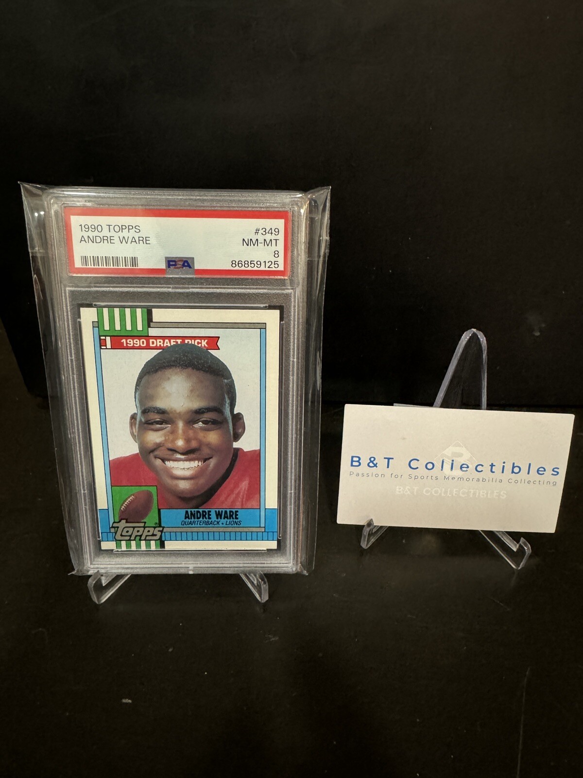1990 Topps #349 Andre Ware Rookie RC PSA 8 NM-MT Heisman 🔥🔥 | eBay