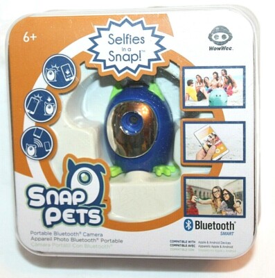 WowWee Selfies in a Snap! Snap Pets Portable Bluetooth Camera - Dark ...