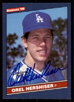 1986 Donruss Baseball #226 Orel Hershiser Signed Autograph (no COA) *e1 ...