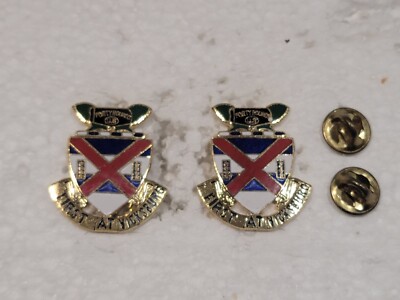 Original US Army Distinctive Insignia DI DUI Pair 13 Infantry Regiment ...