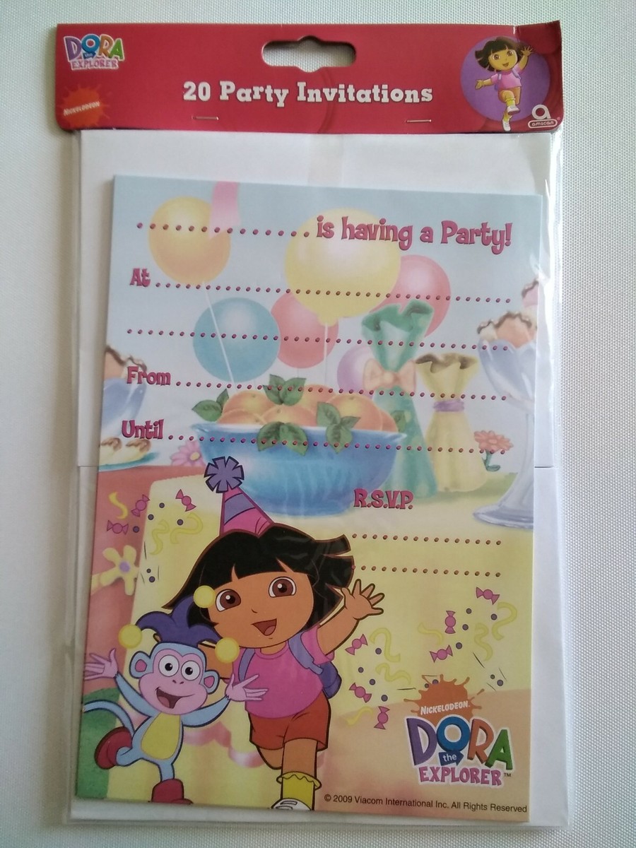 Dora The Explorer Birthday Invitations Dora Birthday Invitation Card