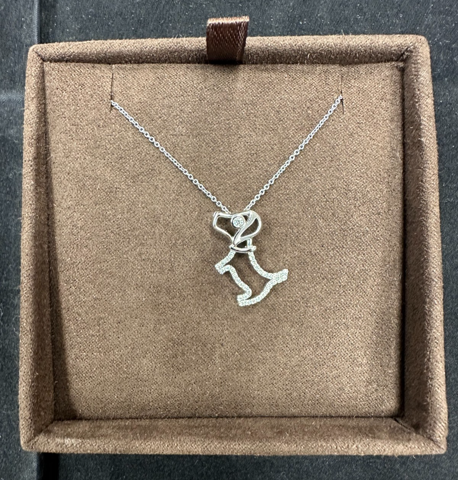 Roberto Coin Tiny Treasures Scottie Dog Necklace with Diamonds in 18k ...