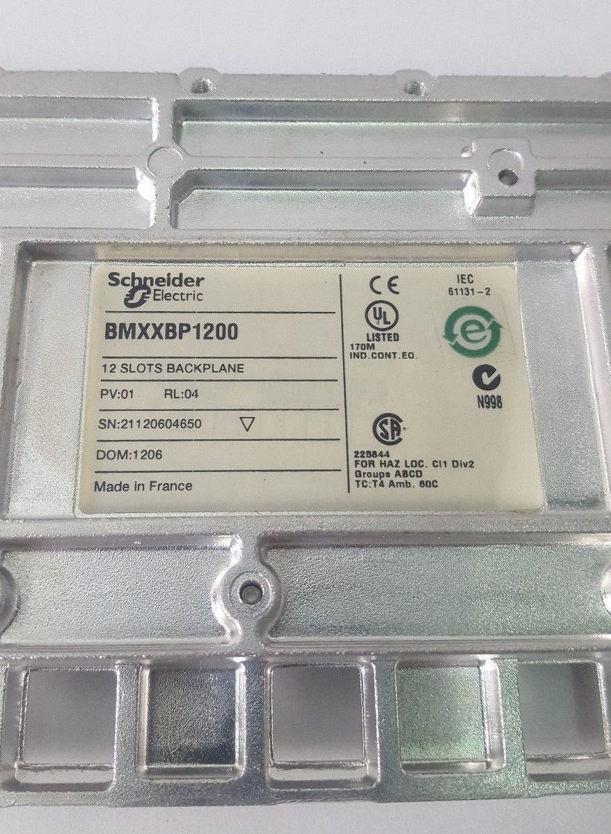 Schneider Electric Modicon M340 12 Slots Backplane/ Rack BMXXBP1200 | eBay