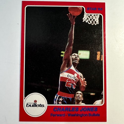 1985 STAR CHARLES JONES of the Washington Bullets/Hard to Find ...