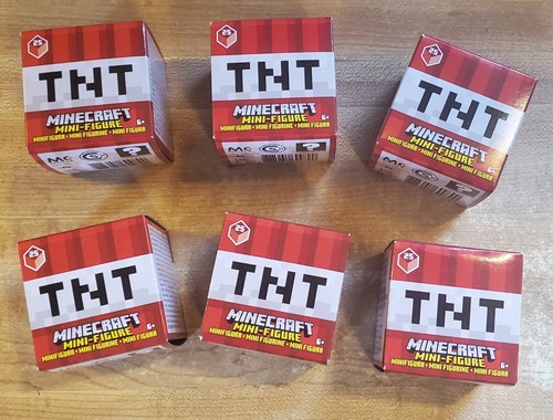 Minecraft TNT Mini - Figures Mystery Boxes - 6 Boxes - New Not Open ...