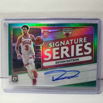 2020 Optic Devon Dotson Signature Series Green Autograph #SS-DDV ...