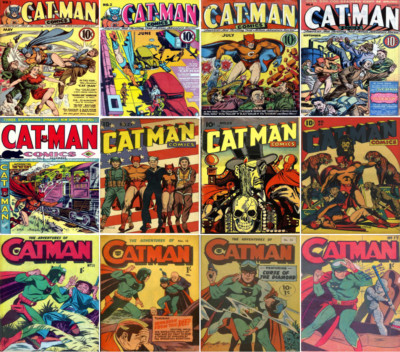 1941 - 1945 Cat-Man Comic Book Package - 13 eBooks on CD | eBay