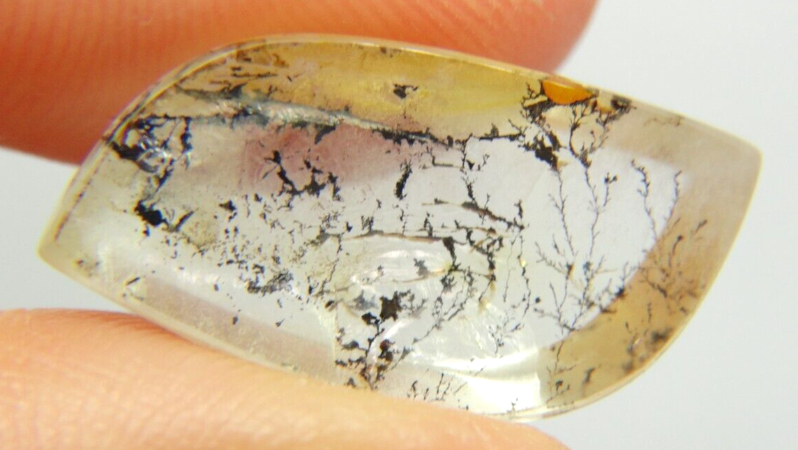 IP-4 Dendrite Quartz 11.05ct 22x11x6mm Leaf, picture stone garden ...