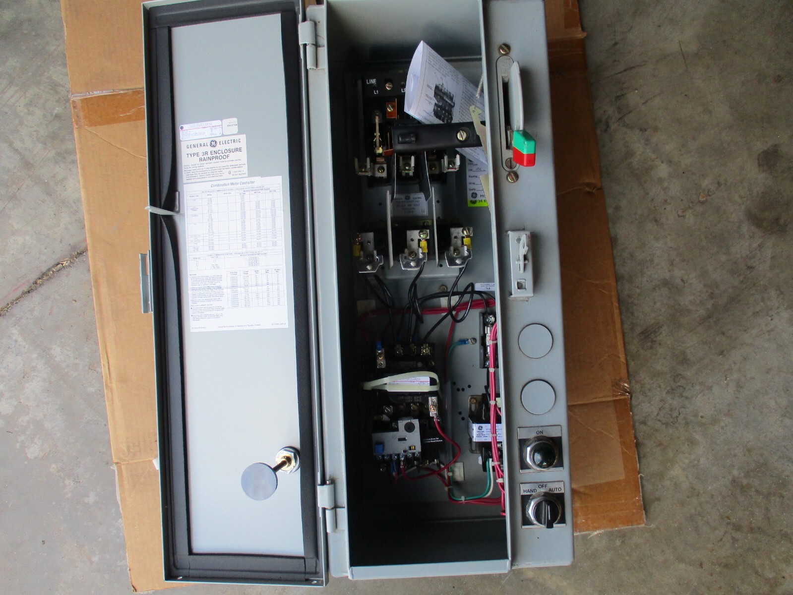 GE 300-LINE CONTROLER CR408C694R3GAALKA, NEMA 1 TYPE 3R ENCLOSURE ...