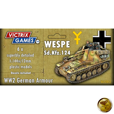 Victrix Games Wespe Sd.Kfz. 124 WW2 German Armour Artillery Miniatures ...