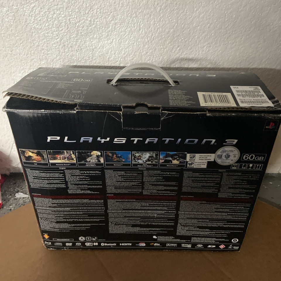 Cecha01 Box ONLY With Matching Serial Numbers With Backplate ps2 ps3 | eBay