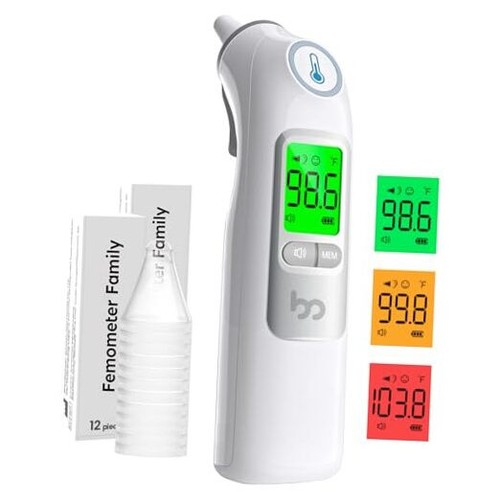 Ear Thermometer, Highly Accurate Ear Thermometer for Kids, Adults and ...
