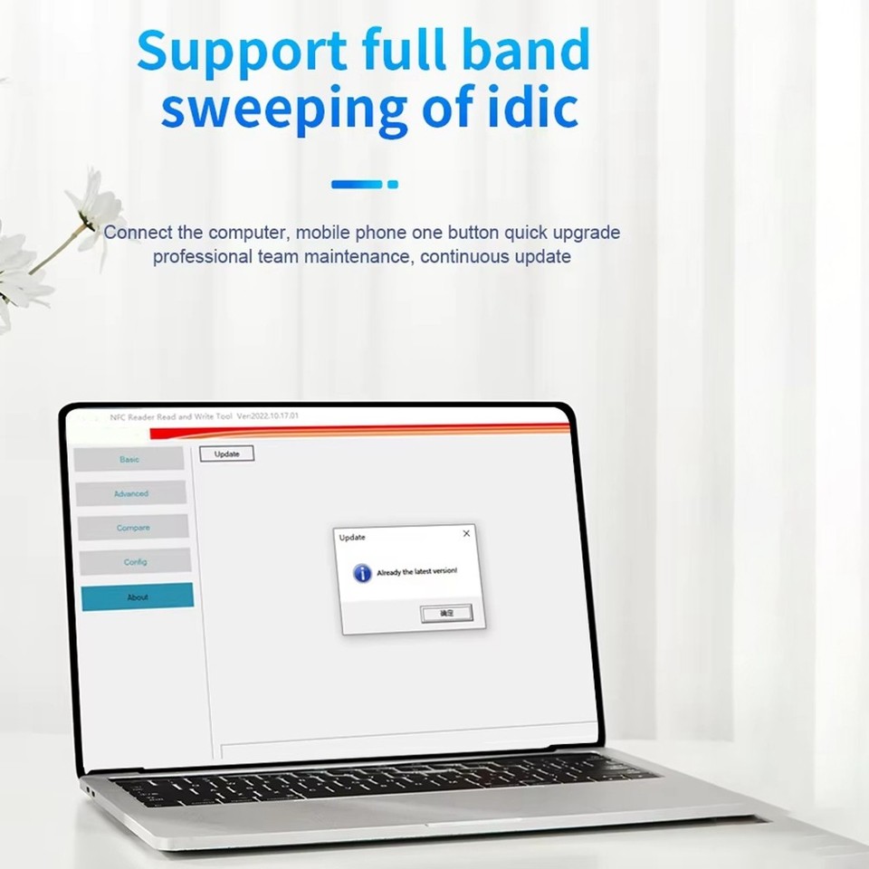 X7 RFID Chip NFC Decoder Duplicator Reader Writer+5XCUID Keychain ...