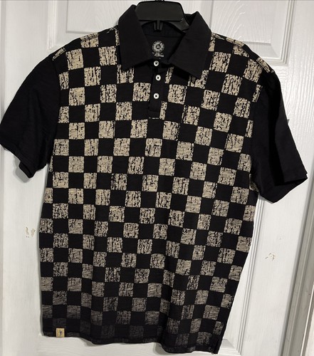Tre Vero Men’s Short Sleeve Polo Shirt. Sz. M, Black & Brown ...