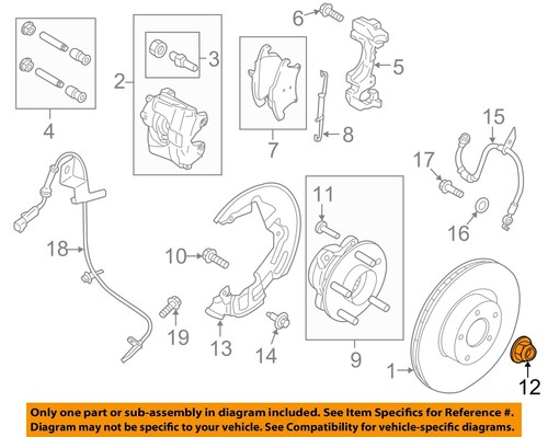 FORD OEM-Axle Nut CCPZ3B477B | eBay