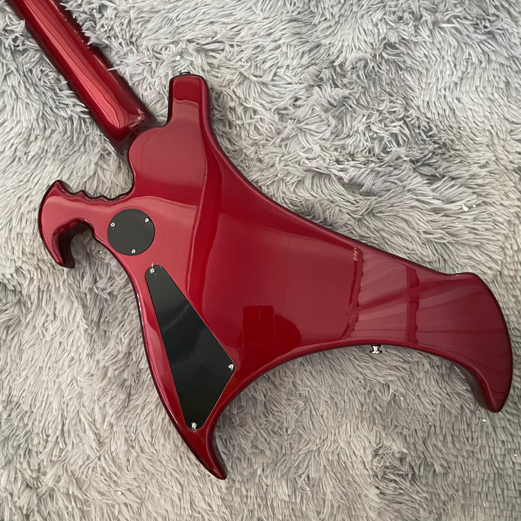 4-strings Warwick Buzzard Electric Bass Guitar Red Number Inlay Chrome ...