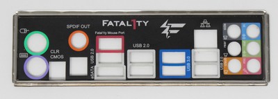 ASRock Fatal1ty P67 Performance - ATX Blende Slotblende IO Shield ...