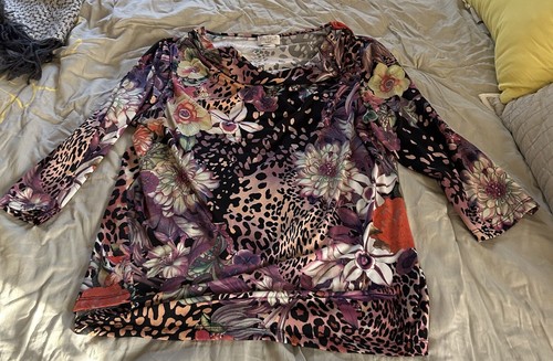 Linda Leal Size XL Animal & Flower Print | eBay