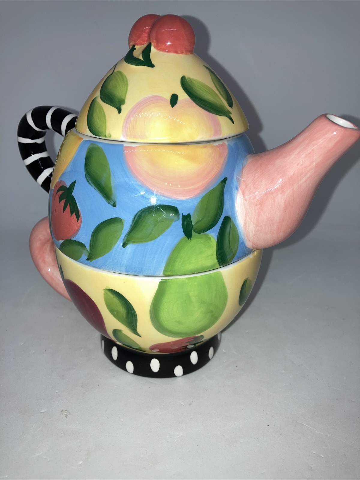 Stackable Tea For One Teapot - Cup - Lid, 3 Pieces in 1 Set Bella Casa ...