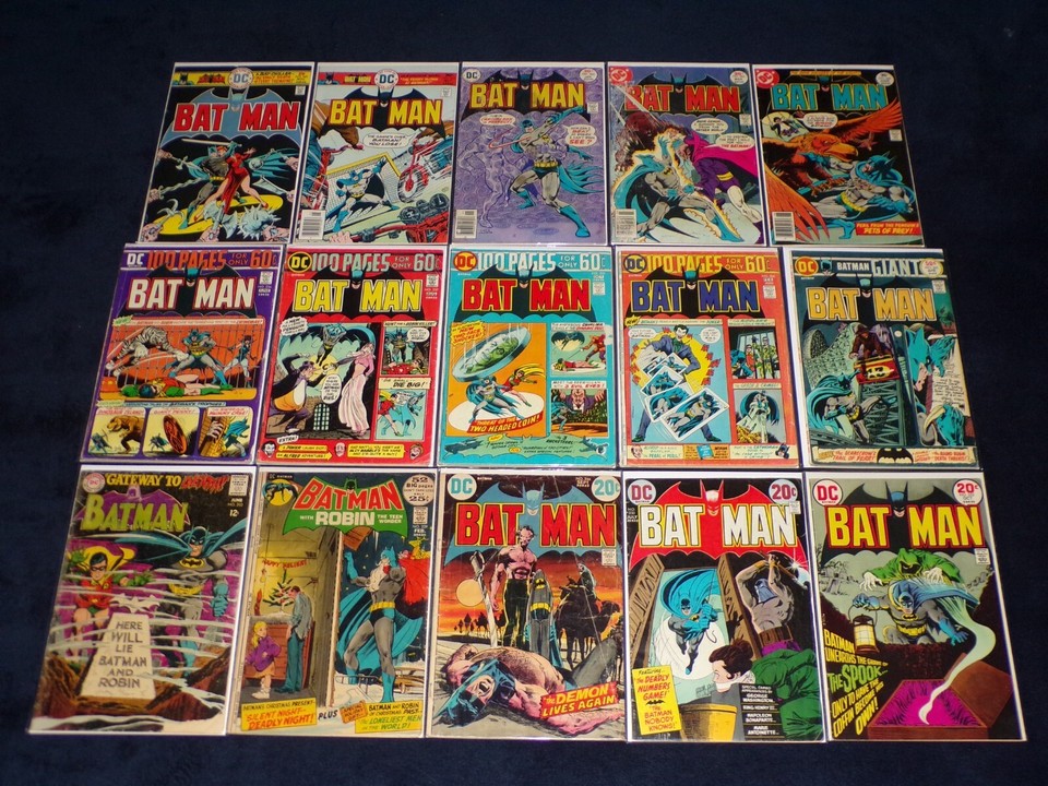 BATMAN 202 239 244 250 252 256 257 258 260 262 269 275 283 285 288 LOT ...