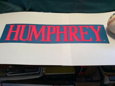 1968 Hubert Humphrey Unused Bumper Sticker For President Psychadelic ...