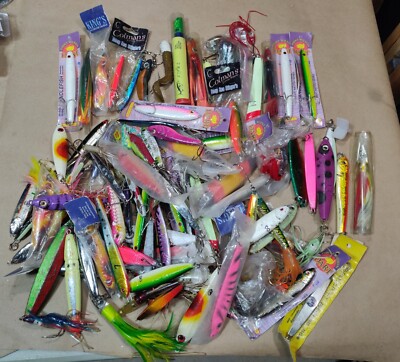 Lot Of 80 Salt Water Fishing Lure, New & Used Used, Point Wilson, King ...
