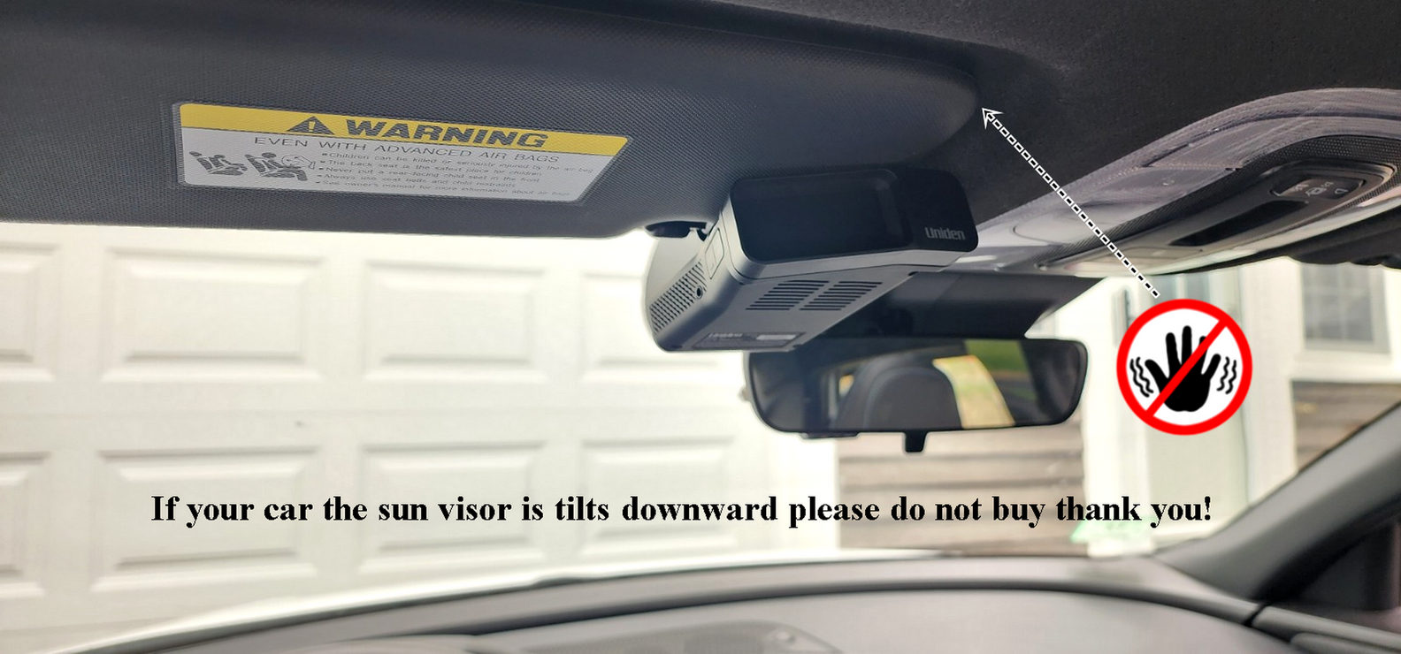 Nice Sun Visor Clip Mount For The Uniden Radar Detectors R1,R3,R4,R7,R8 ...
