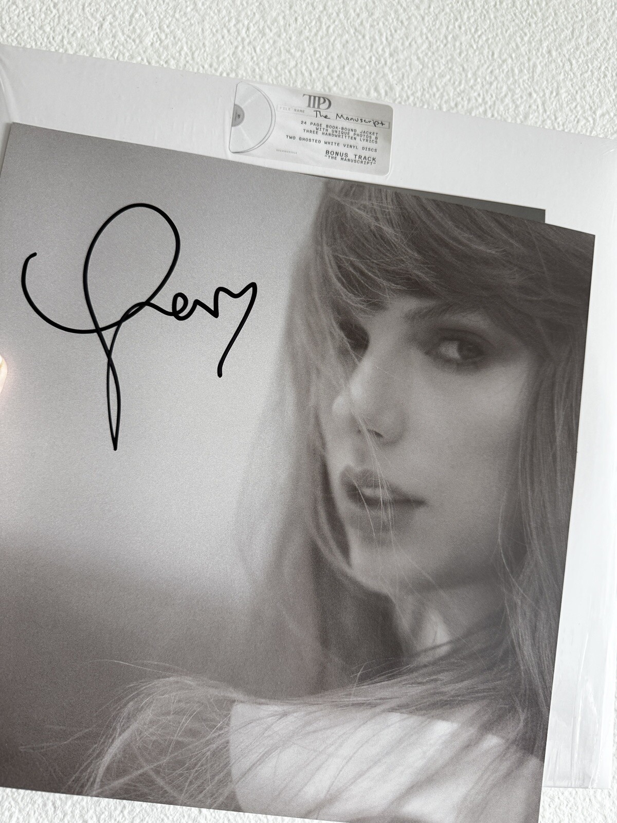 SIGNED Taylor Swift The Tortured Poets Department TTPD Vinyl + (The ...