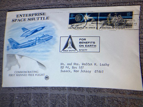 Space Shuttle First Manned Free Flight Enterprise- First Day Cover Aug.12, 1977! | eBay