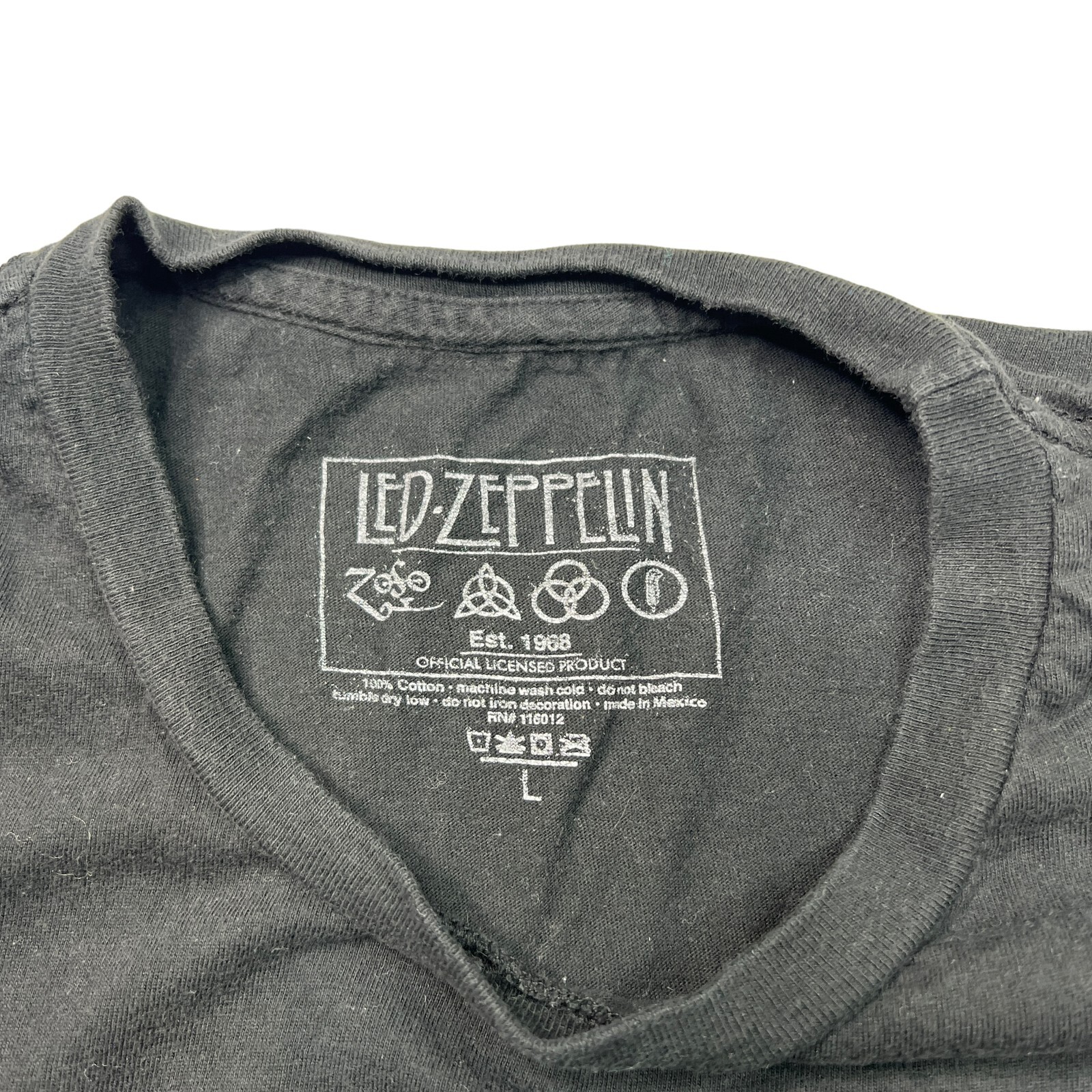 Led Zeppelin Retro Stairway to Heaven Rock Band Tee T… - Gem