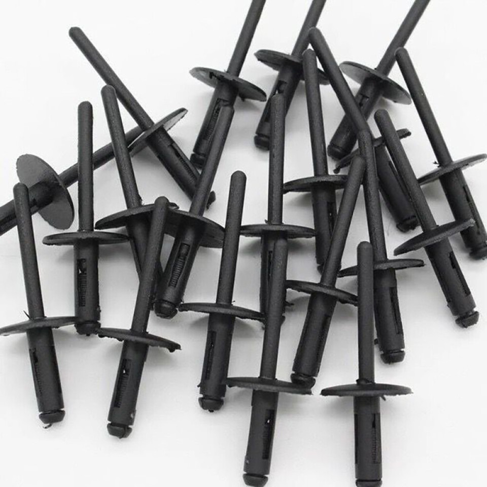 50 x 6mm BMW PLASTIC POP BLIND RIVETS for WHEEL ARCHES SIDE SKIRTS ...