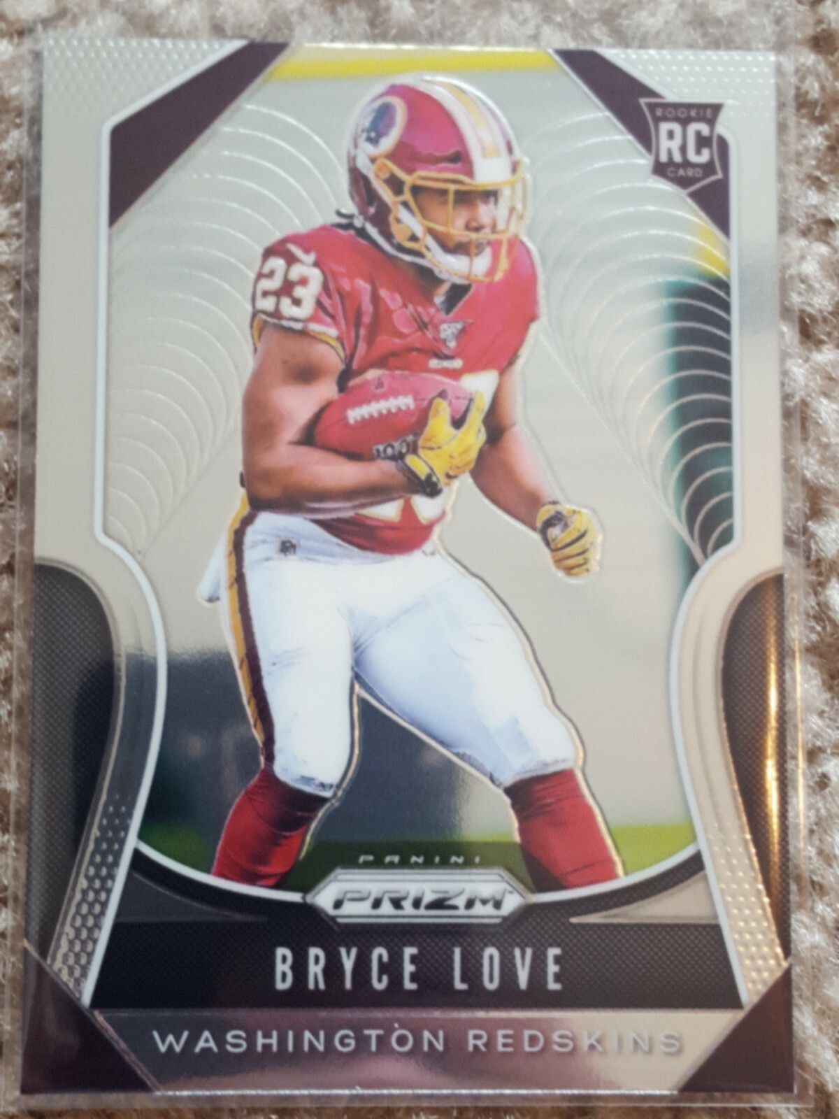 Bryce Love 2019 Panini Prizm BASE ROOKIE RC #325 Washington Redskins ...