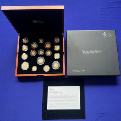 2016 ROYAL MINT PREMIUM PROOF COIN SET UNITED KINGDOM X17 COINS BOXED ...
