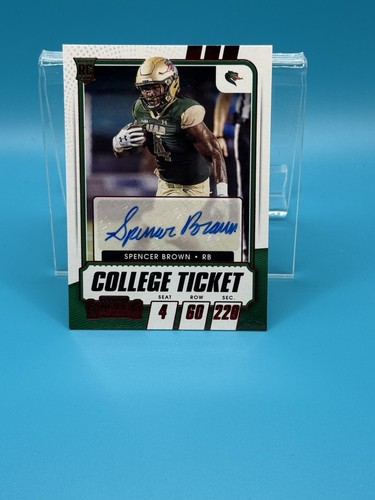 2021 Contenders Draft Picks Spencer Brown College Ticket Auto | eBay