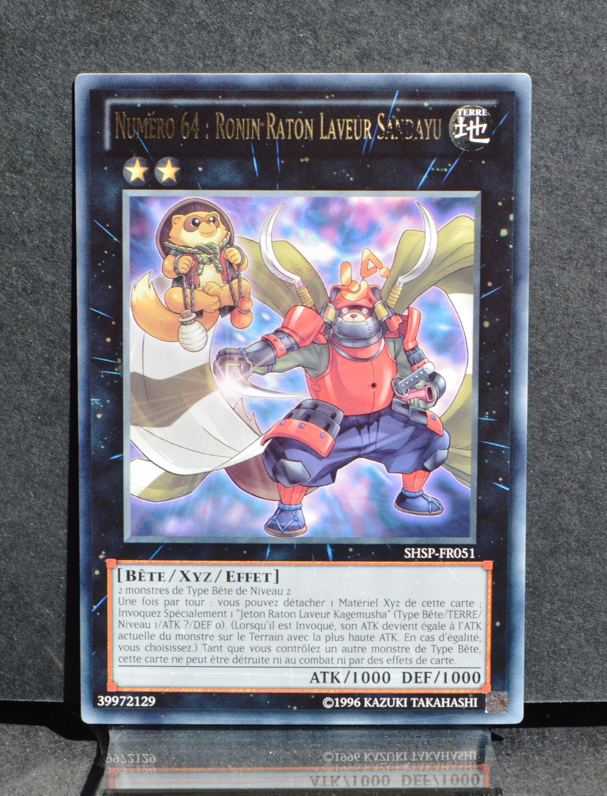 carte YU-GI-OH SHSP-FR051 Numéro 64 : Ronin Raton Laveur Sandayu ...