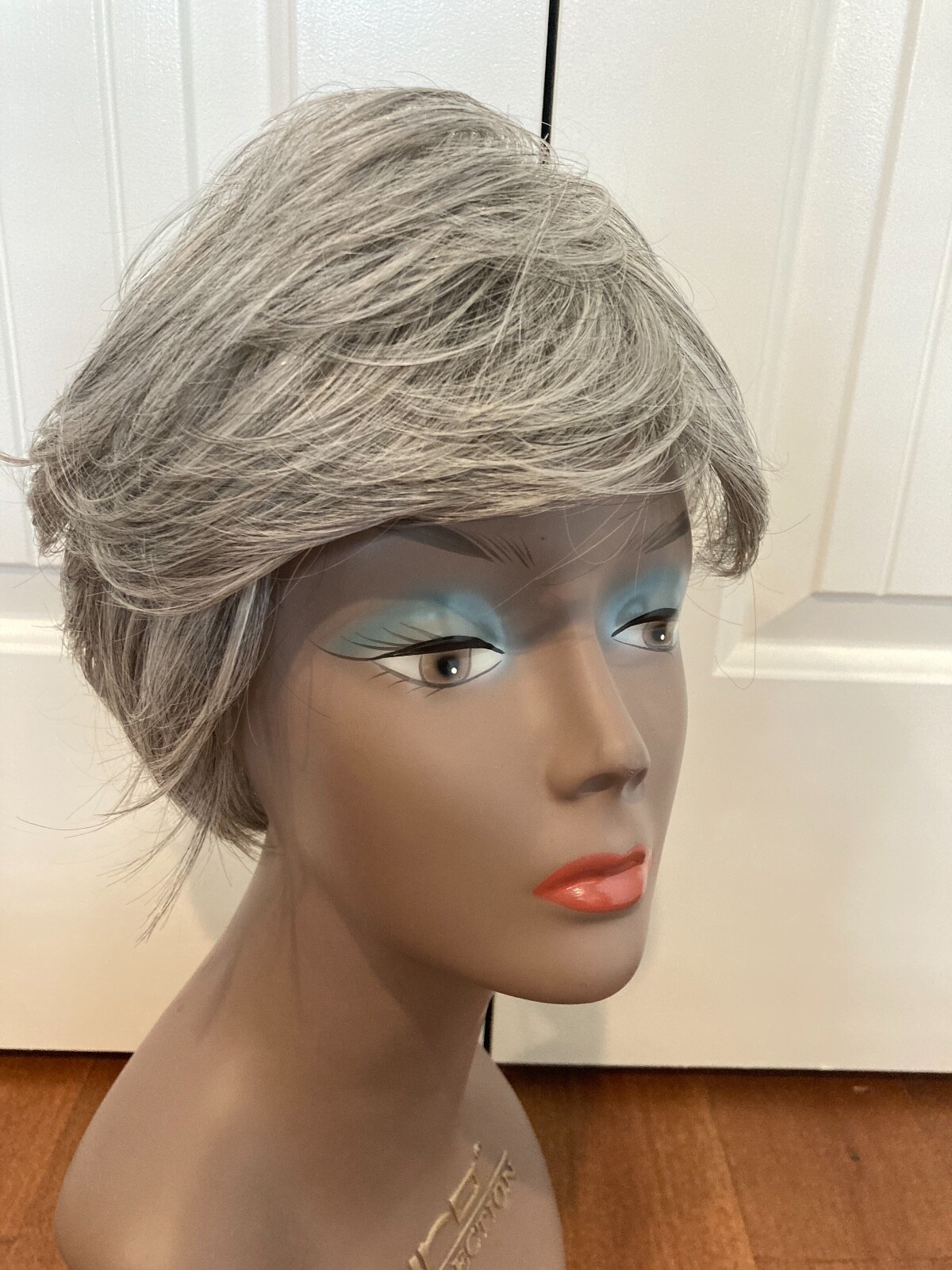 NEW! LUXHAIR NOW BY SHERRI SHEPHERD "ANGLE WEDGE" WIG-CHARCOAL GREY | eBay