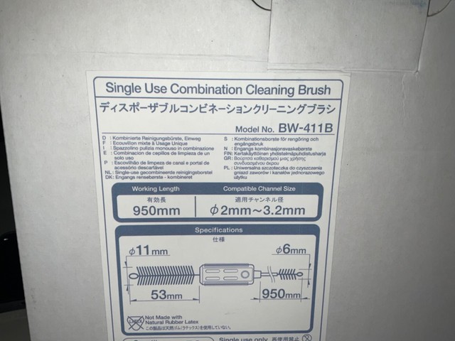 Olympus Bw-411b Single Use Combination Cleaning Brush 2mm - 3.2mm X ...